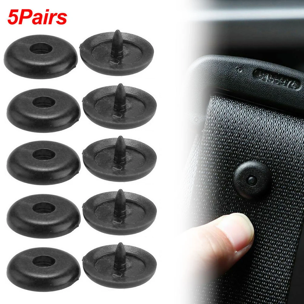 5Pairs-Universal-Clip-Seat-Belt-Stopper-Buckle-Button-Slip-proof-Car ...