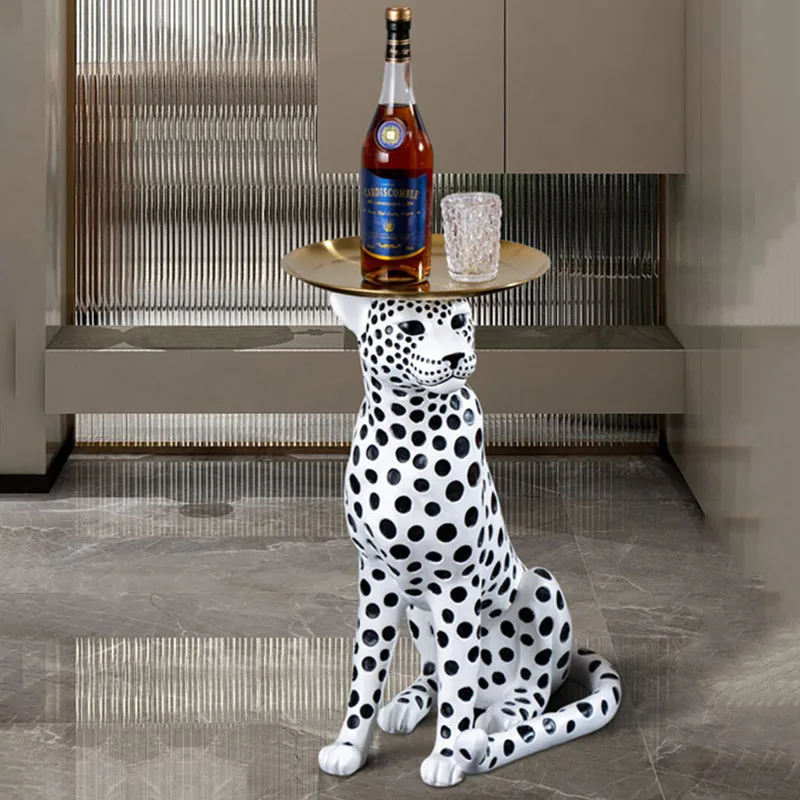 Nordic-Home-Decor-Leopard-Statue-Nightstands-Bedroom-Modern-Organizers ...