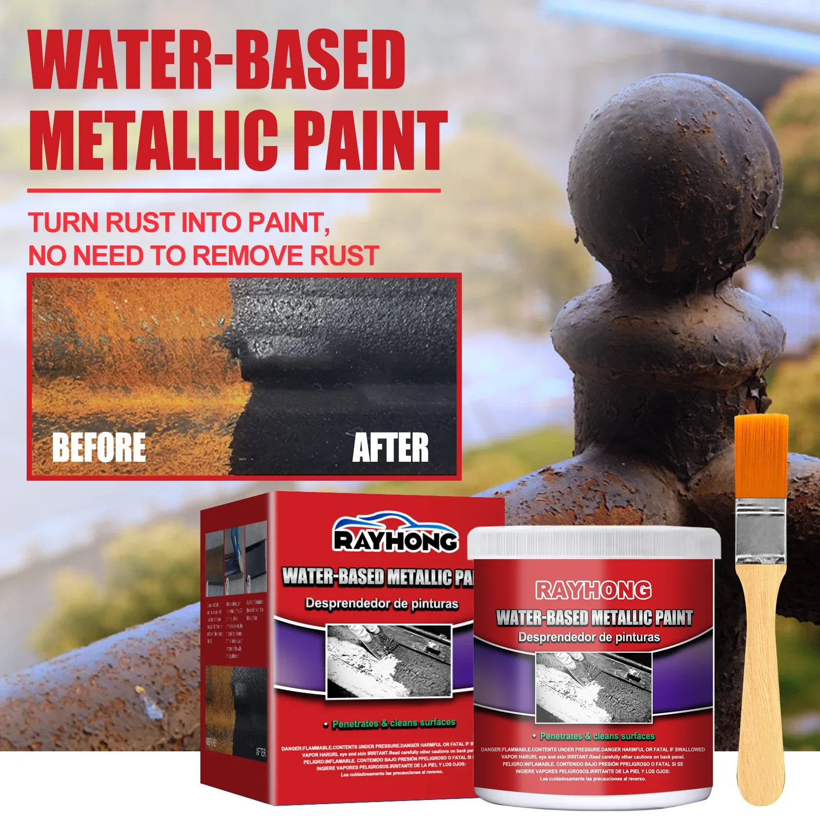 Multi-Purpose Anti-Rust Rust Remover, Repair Iron Metal Surfaces ...