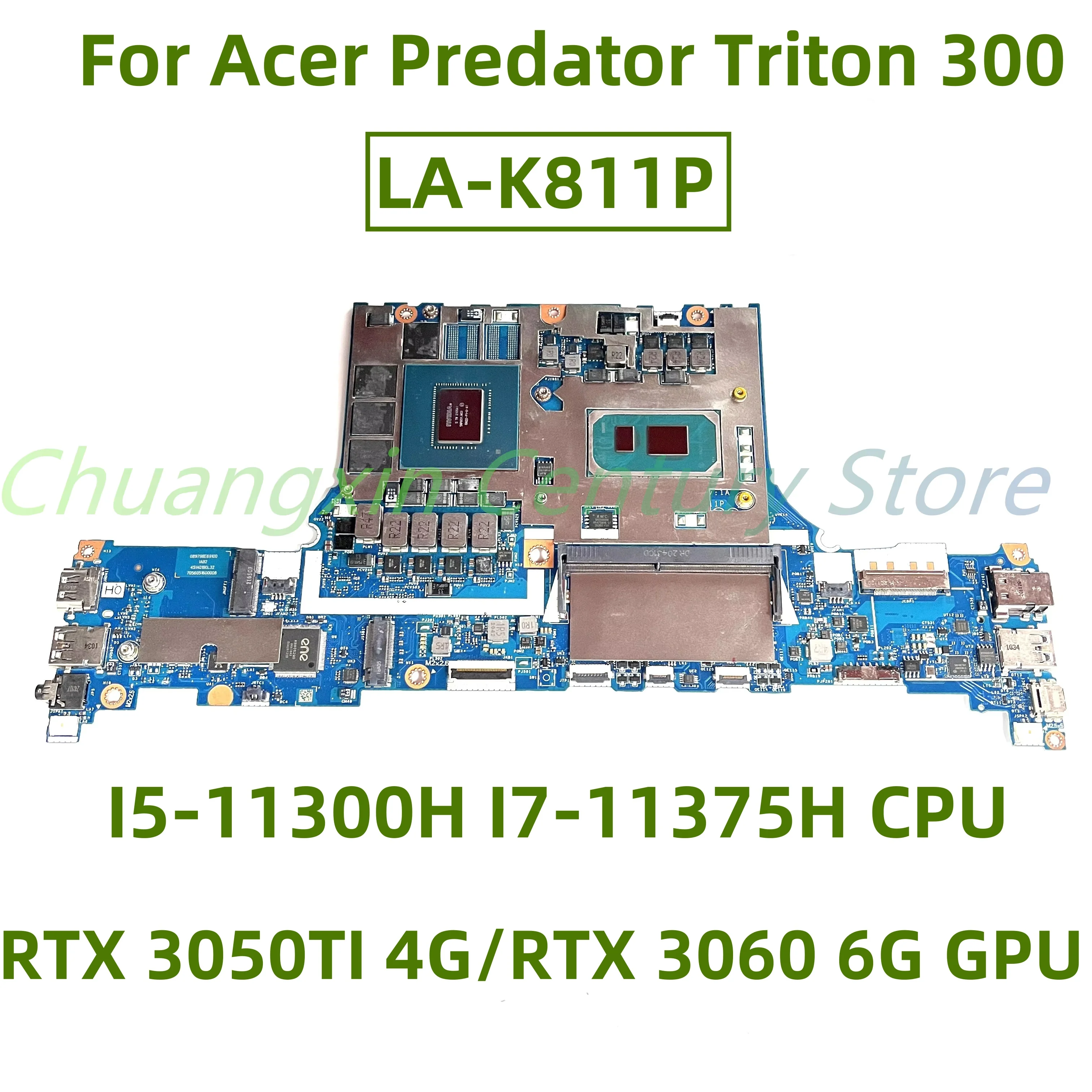 LA-K811P Motherboard for Acer Predator Triton 300 Laptop With I5-11300H ...