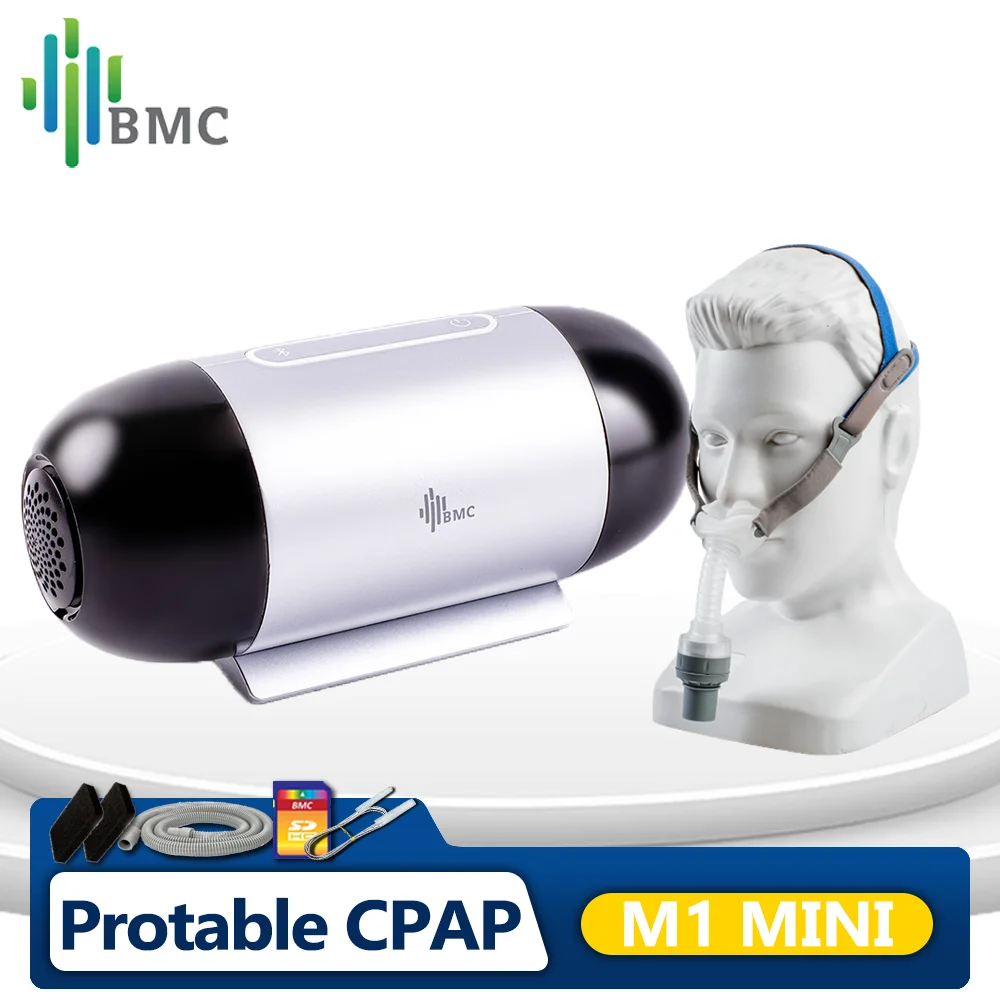 BMC-Protable-Mini-Auto-CPAP-Machine-Bluetooth-APAP-with-Nasal-Pillows ...