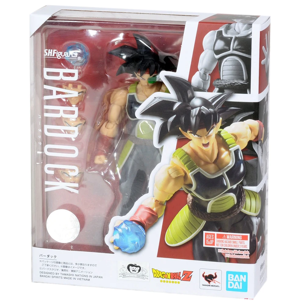 100-Original-Bandai-Shf-SH-Figuarts-Dragon-Ball-Bardock-Burdock-Action ...