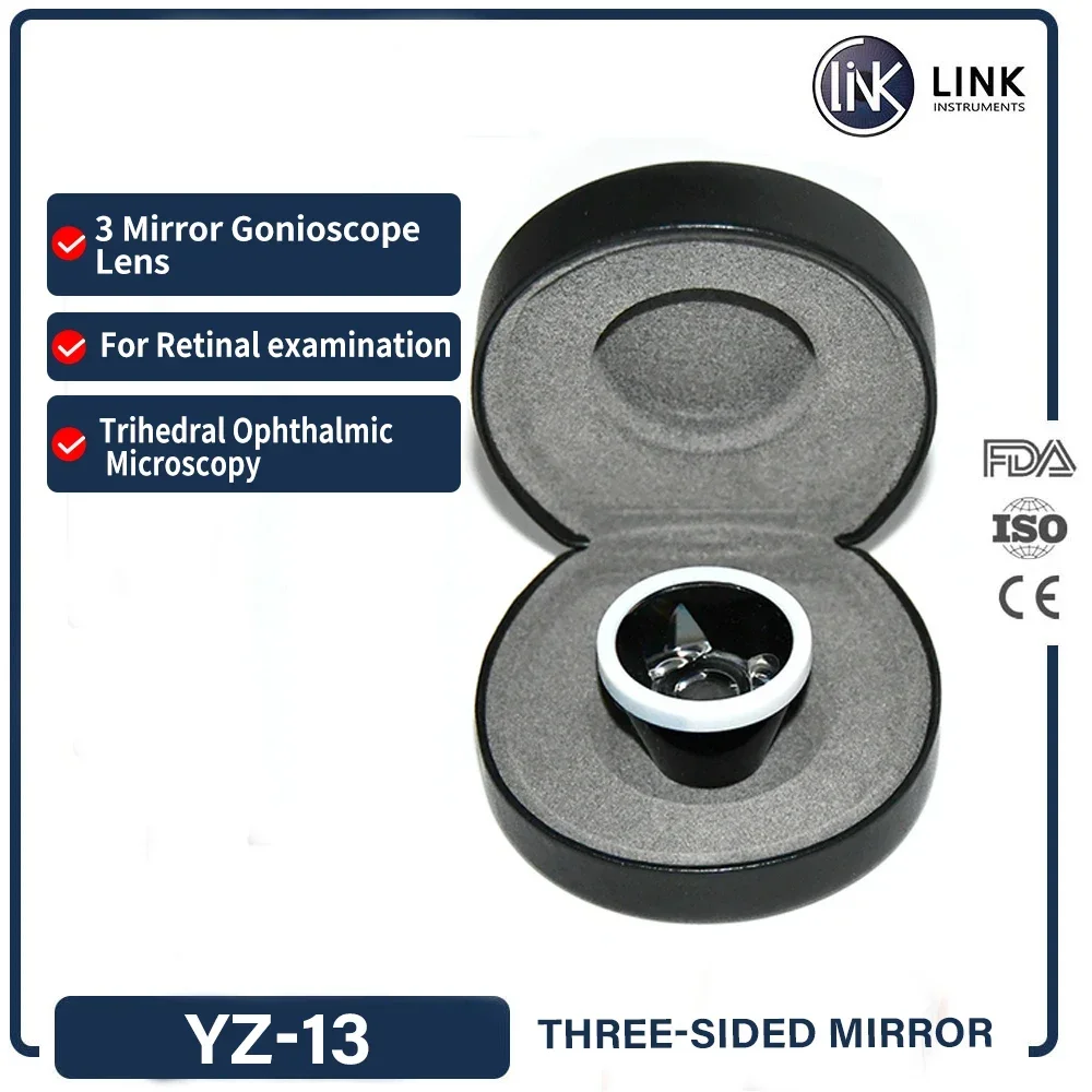 LINK-Ophthalmic-Instrument-Three-Mirror-Gonioscope-Lens-Trihedral-Ophthalmology-Microscopy-For ...