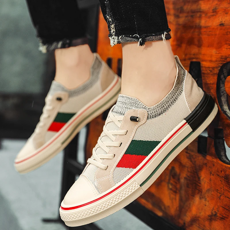 Men's Designer Platform Sports Vulcanized Skateboard Casual Shoes Men ...