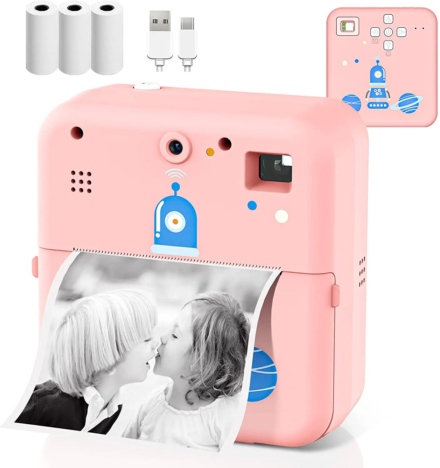 Kids-Instant-Print-Camera-Portable-Mini-Thermal-Printer-Zero-Ink ...
