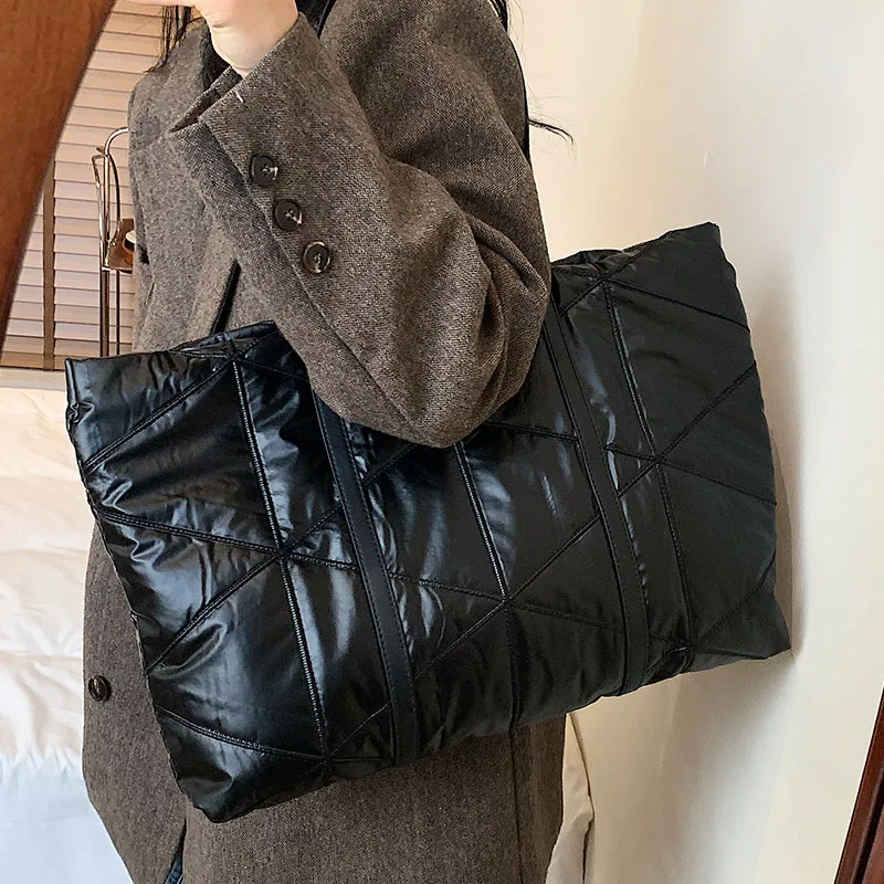 Women-Shoulder-Shopper-Bag-Winter-Space-Padded-Handbag-Female-Fashion ...