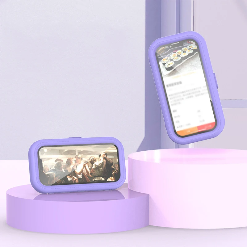 Bathroom-Waterproof-Phone-Holder-Home-Wall-Phone-Case-Stand-Touch ...