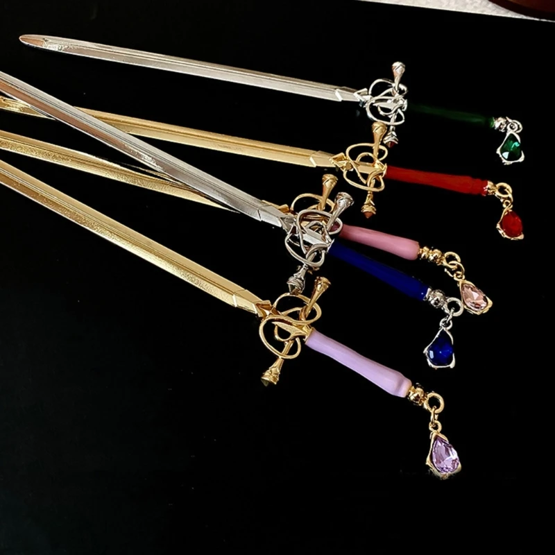 Simple Alloy Sword Hair Stick Vintage Hair Fork Hair Clip Barrettes ...