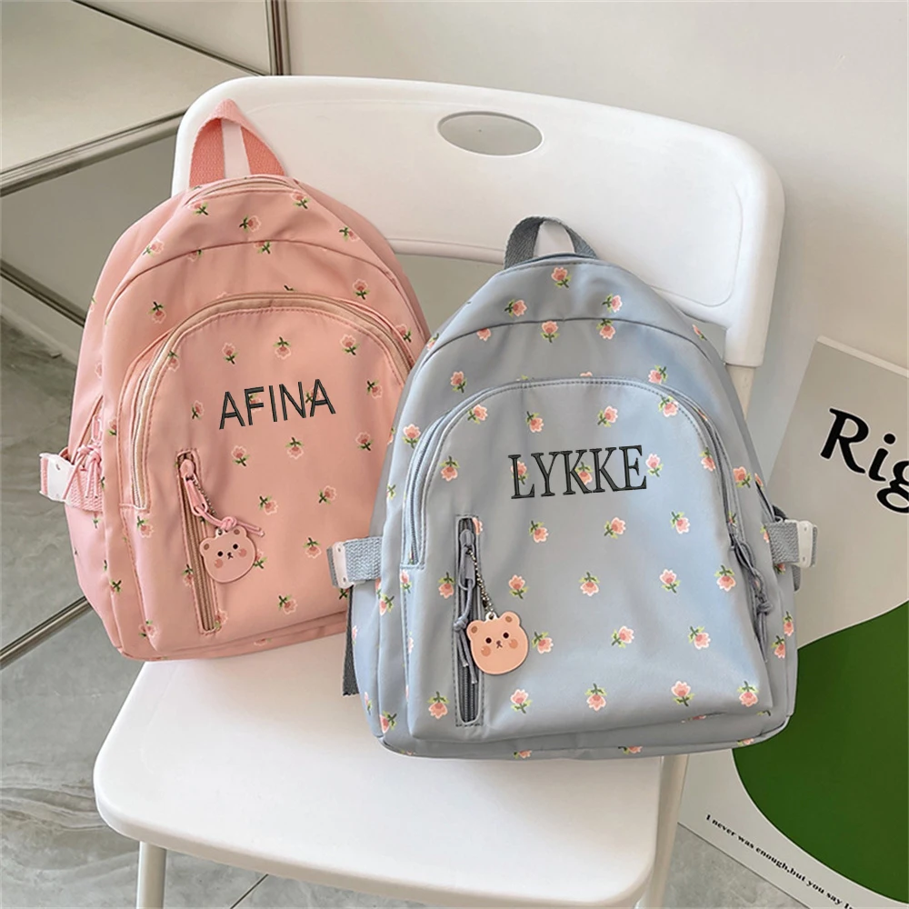 Personalized-Girls-Mini-Backpack-Elementary-School-Backpack-Pink-Blue ...