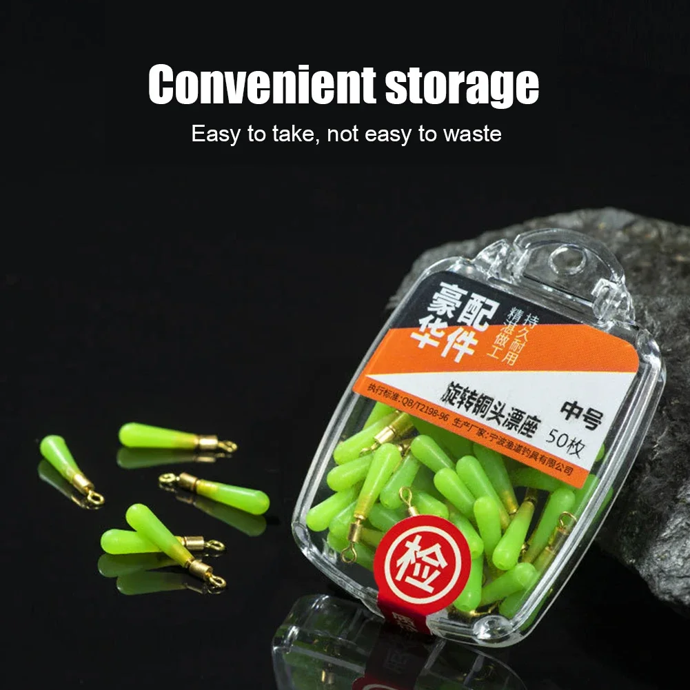 30Pcs-Box-Silicone-Metal-Fishing-Floats-Seat-Copper-Head-Rubber-Bobber ...