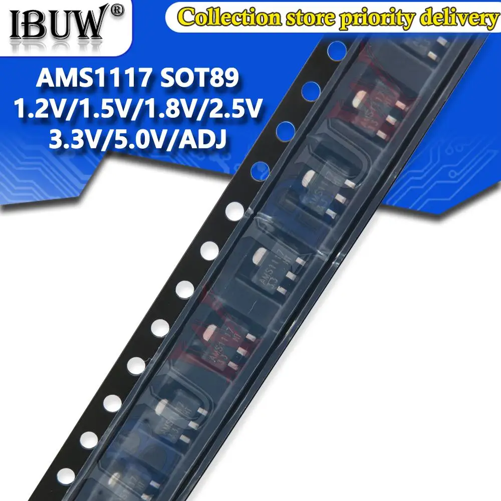 20PCS-AMS1117-series-SOT89-AMS1117-ADJ-AMS1117-1-8-AMS1117-1-2-AMS1117 ...