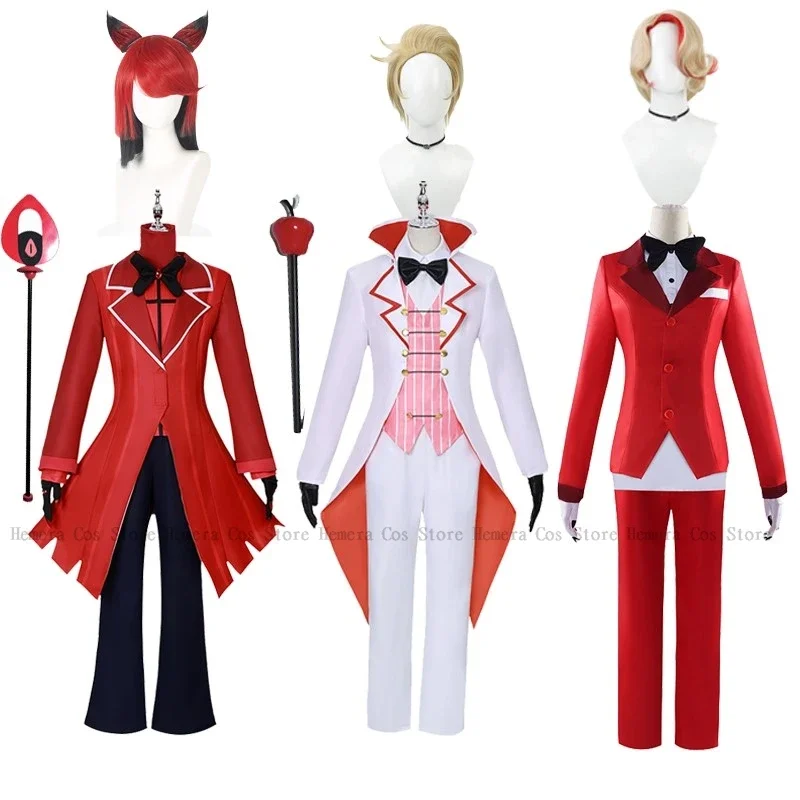 Hazbin-Alastor-Lucifer-Charlie-Morningstar-Vox-Cosplay-Costume-Wig-Hat ...