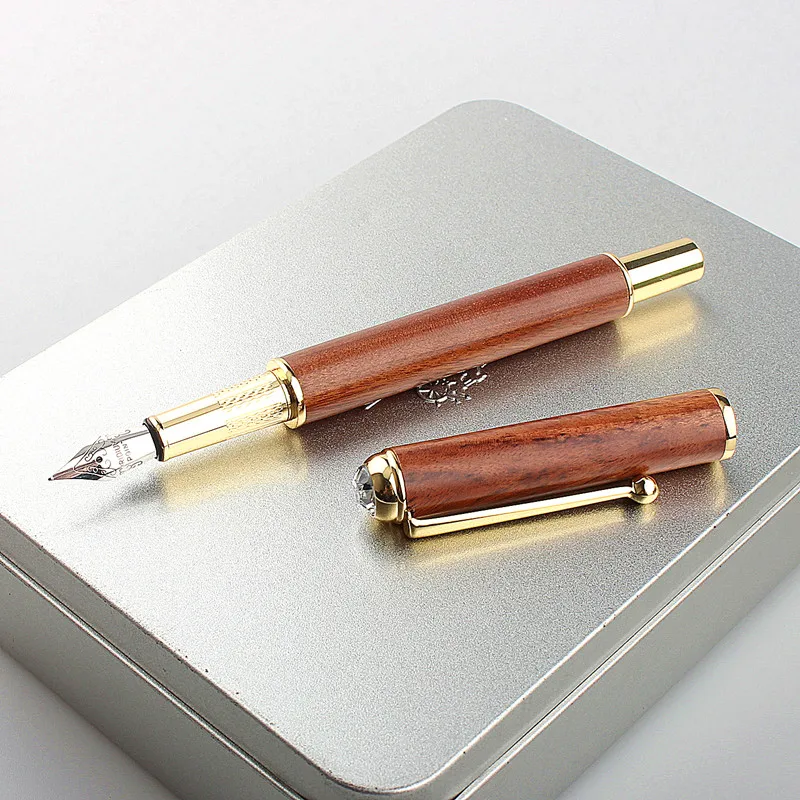 1PC-Retro-wood-Calligraphy-Art-Fountain-Pen-0-5mm-Writing-Tool-Student ...