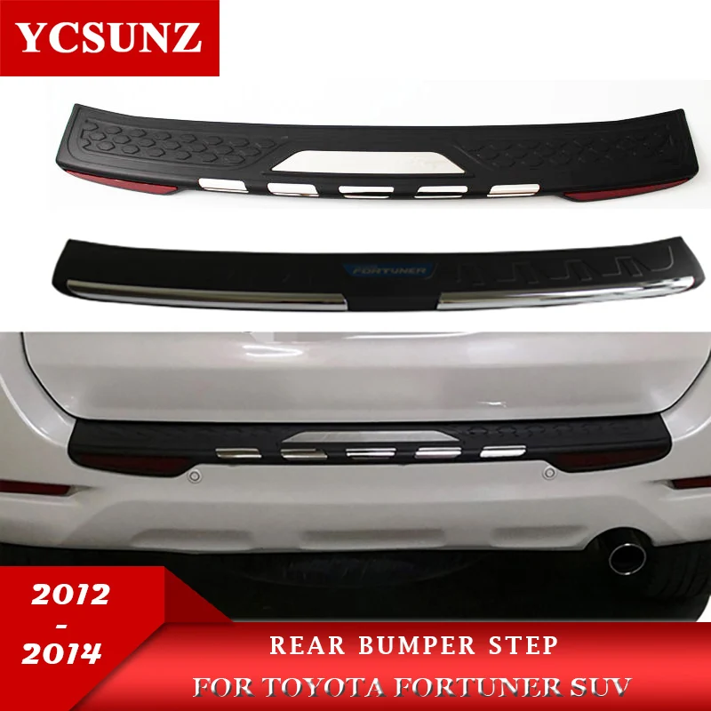 Rear-Bumper-Step-Car-Accessories-Rear-Step-Trim-For-Toyota-Fortuner-SUV ...