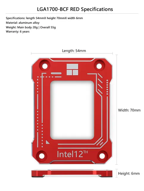 CPU Anti-bending Fix Thermalright LGA1851 CPU Pressure Plate - Intel ...