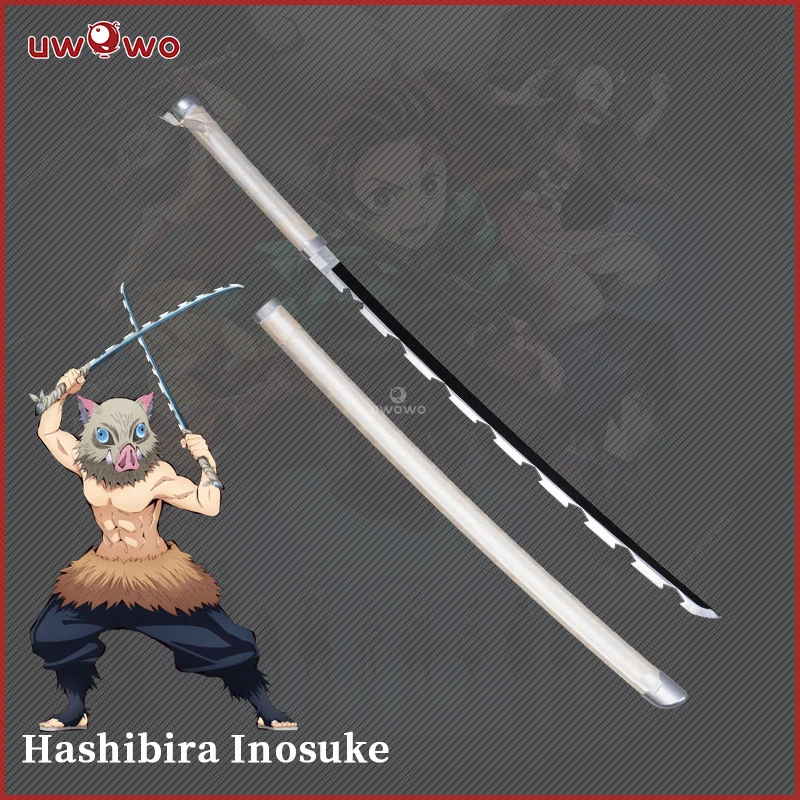 UWOWO Demon Slayer Inosuke Katana Knife Sword arma Kimetsu no Yaiba ...