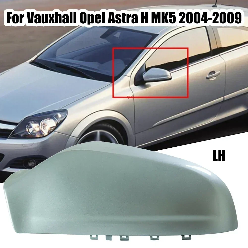 2004-2009 Vauxhall/Opel Astra 2Pcs Black Rearview Mirror Cap Wing Side ...