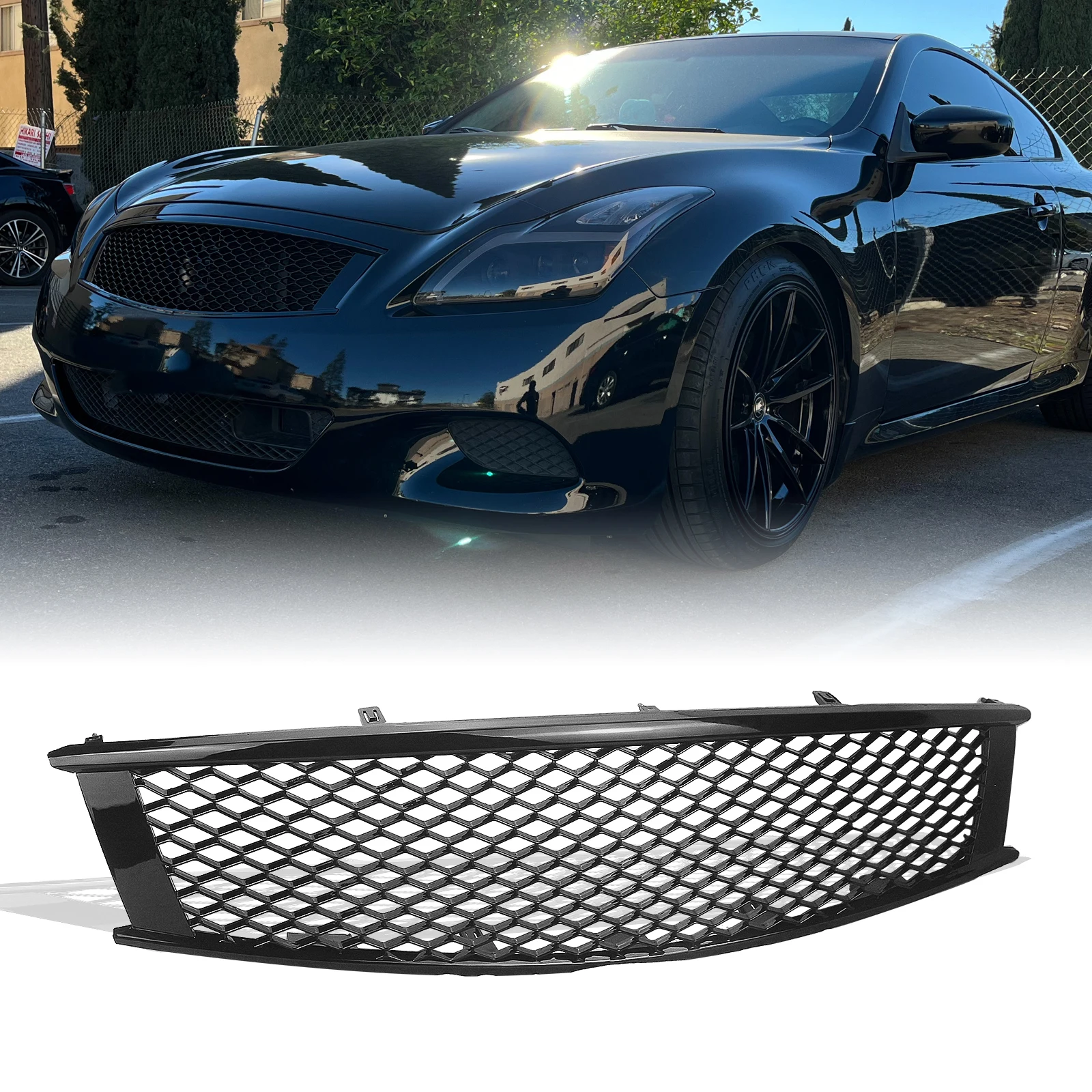 Front Grille Grill For Infiniti G37 2008-13 Q60 2014-16 Coupe 2 Door ...