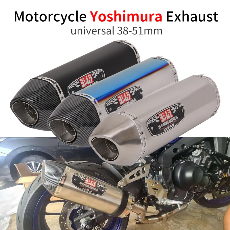 Universal-51mm-Motorcycle-Yoshimura-R77-Modified-Exhaust-Pipe-DB-Killer-Silencer-For-Honda-PCX ...