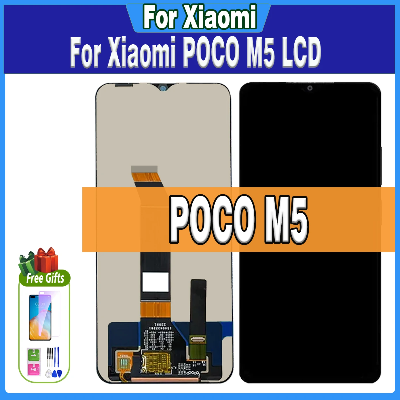Screen Original For Xiaomi Poco M5 22071219CG LCD Display Touch For Poco M5 LCD with Frame ...