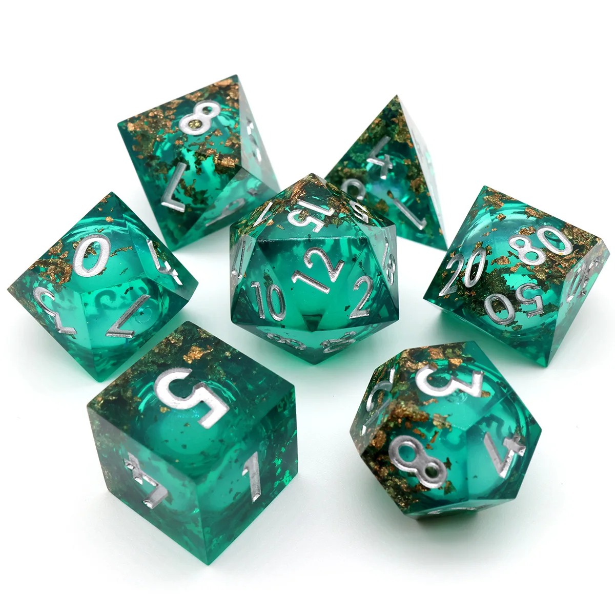 Role-Playing-Table-Board-Game-7-Pieces-Full-Set-Polyhedral-RPG-Dice ...