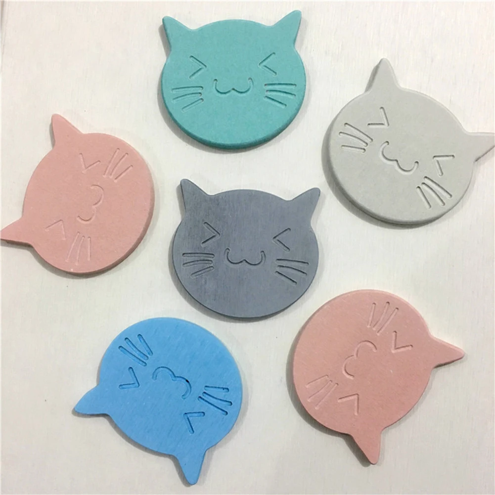 Quick-drying-Cartoon-Cat-Shape-Water-Absorption-Cup-Pad-Coaster-Mat ...