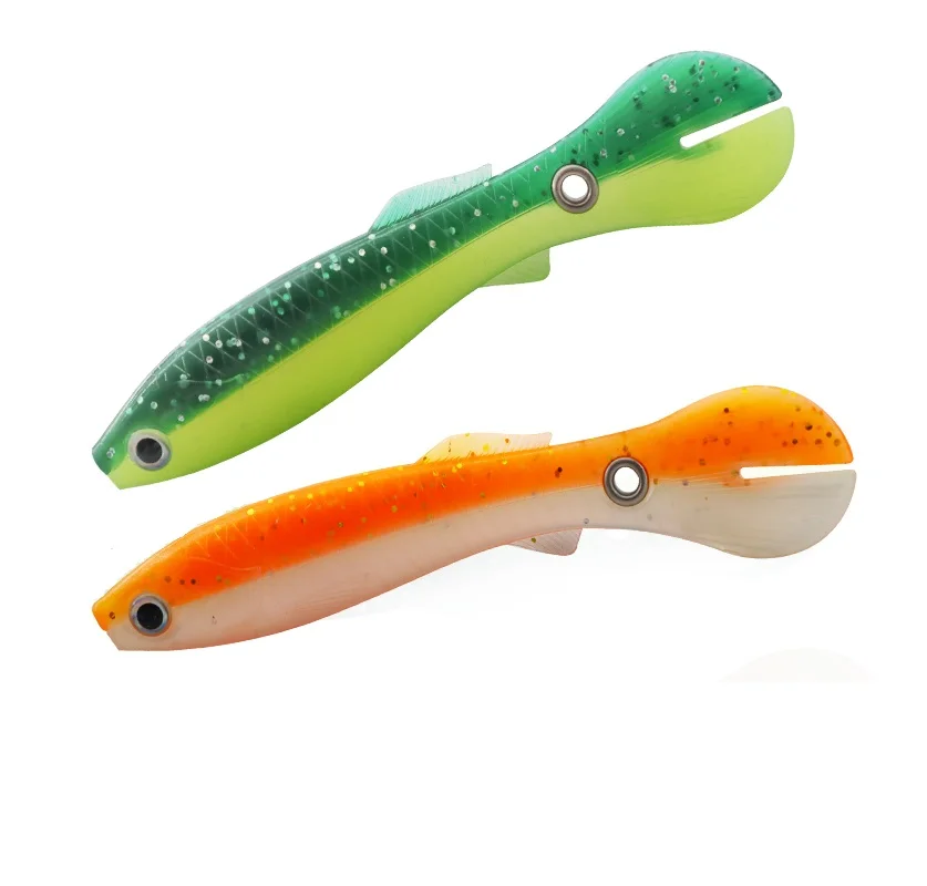 5pcs-New-Soft-Silicone-Bait-Bionic-Loach-100mm-6g-Wacky-Wormer-Icsa ...