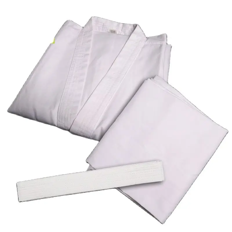 White-Collar-Karate-Uniform-Dobok-Adult-Children-Breathable-Taekwondo ...