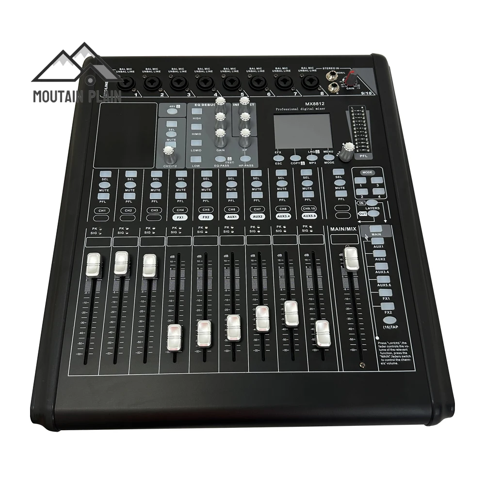 Mixer-Console-Sound-Table-para-Audio-Stage-Digital-Audio-Mixer-12 ...