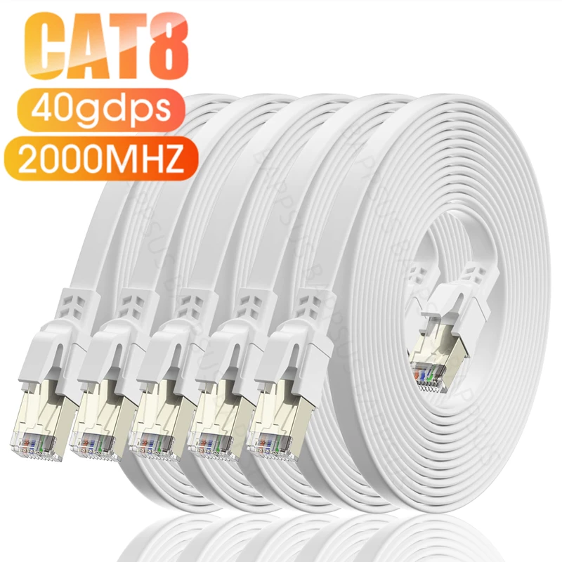 Cable-Ethernet-CAT8-RJ45-Cable-de-red-plana-de-alta-velocidad-para ...