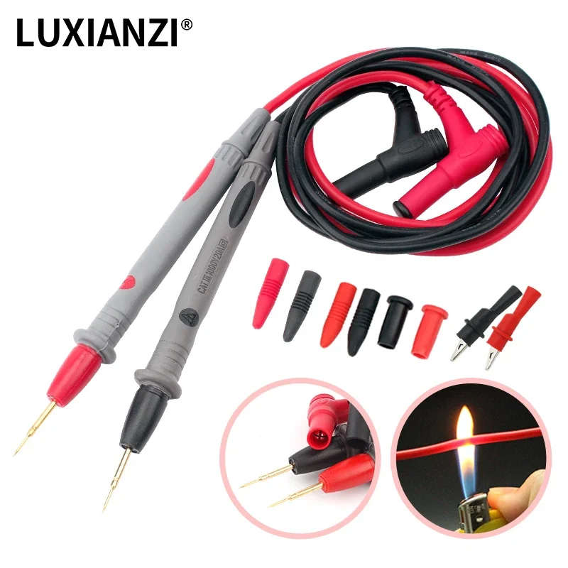 LUXIANZI 1 Pair Multimeter Probe Test Leads Universal 10/20A 1000V ...