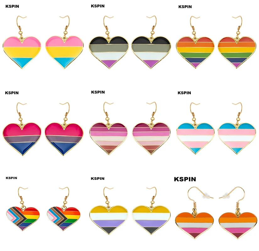 Transgender-Rainbow-Pansexual-pride-Genderqueer-pride-LGBT-Earrings-Gay ...