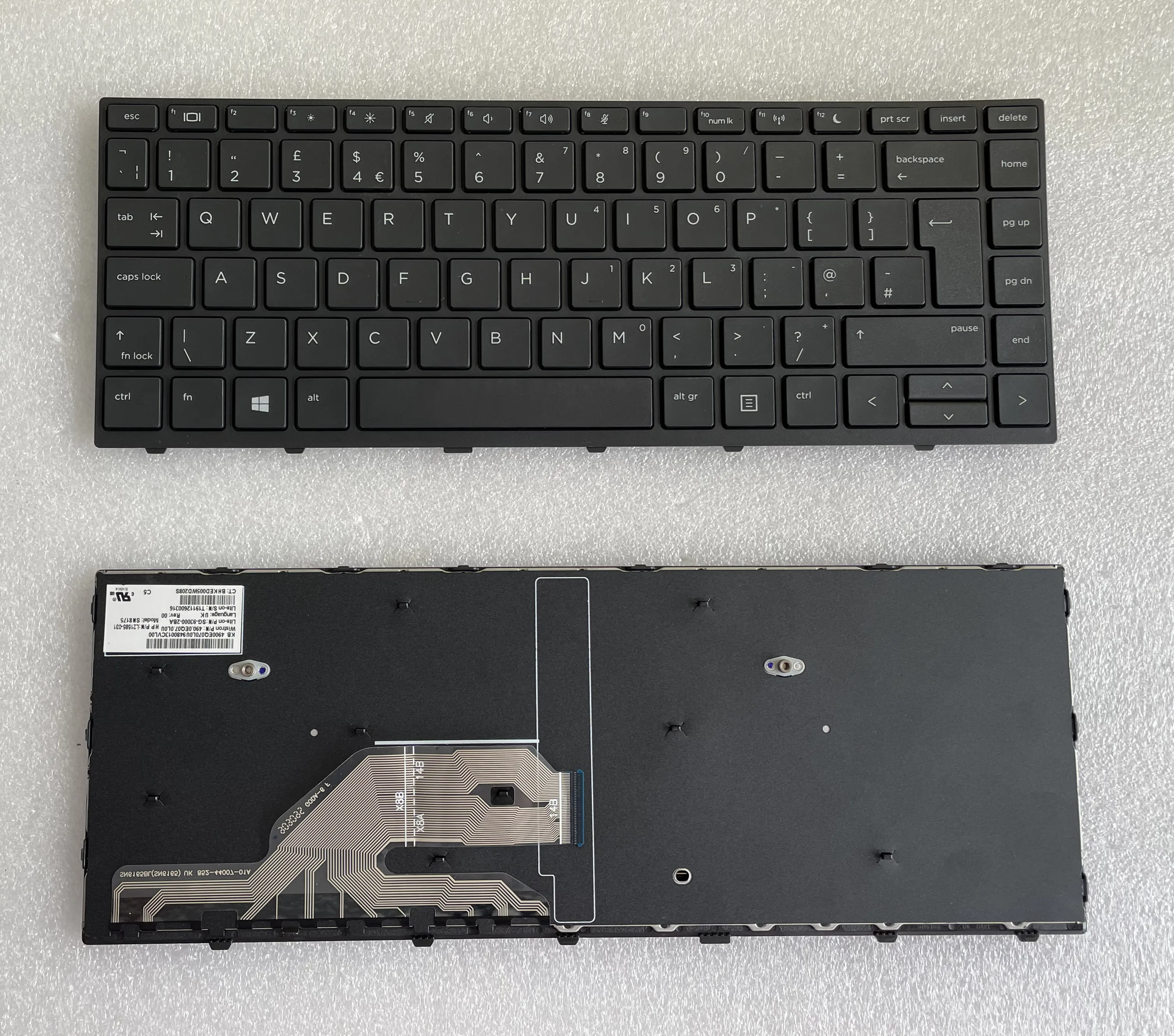 New-UK-English-For-HP-Probook-440-G5-430-G5-445-G5-840-G3-NoBacklight ...