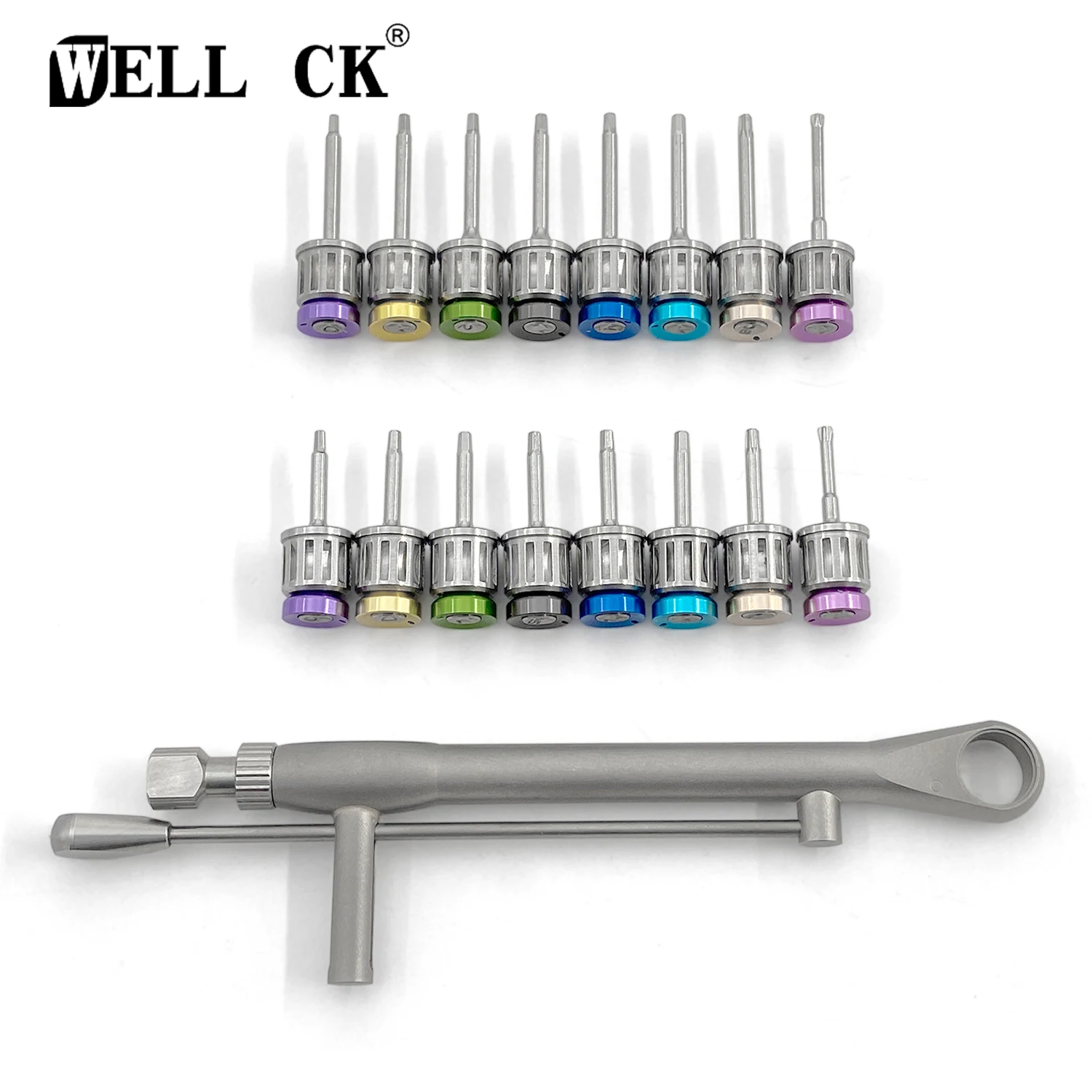 Wellck Dental Implant Torque Wrench Screwdriver Prosthetic Kit Ratchet ...