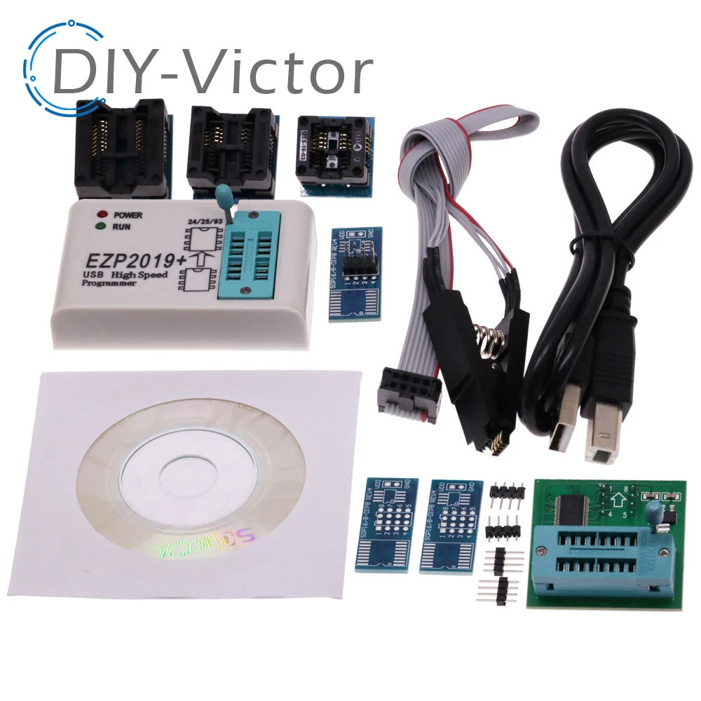 EZP2019 EZP2019+ USB High-speed SPI Programmer Support24 25 93 EEPROM 25 Flash BIOS Chip+5 ...
