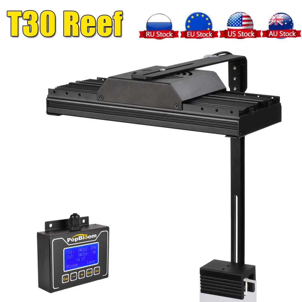 PopBloom Led Aquarium Lights Full Spectrum Aquarium Led Lamp for 40 ...