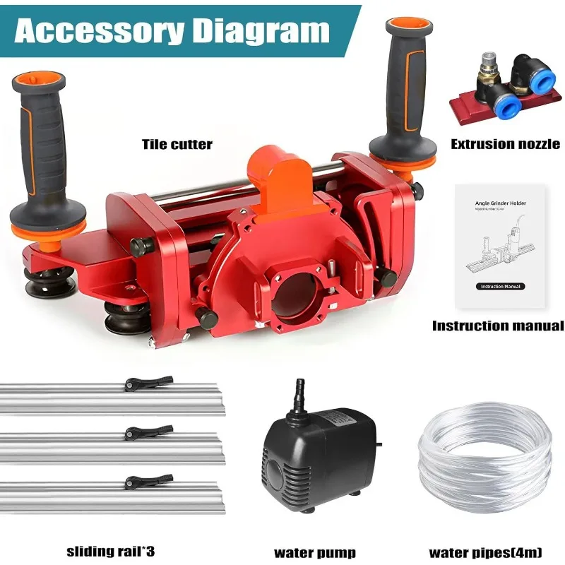 Electric track angle grinder tile cutter for 125 inches (approx ...