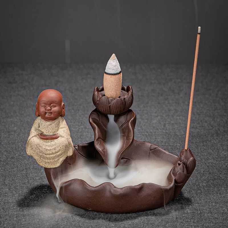 Waterfall Incense Burner The Little Monk Censer Creative Home Decor ...