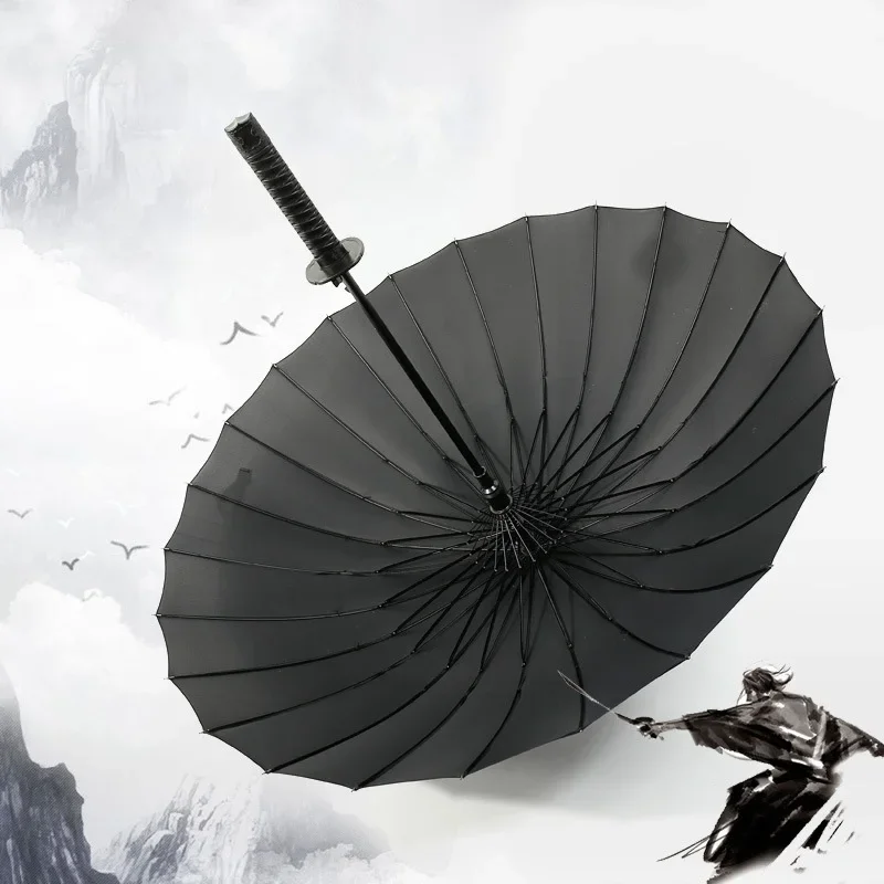 Creative-Long-Handle-Large-Windproof-Samurai-Sword-Umbrella-Japanese ...