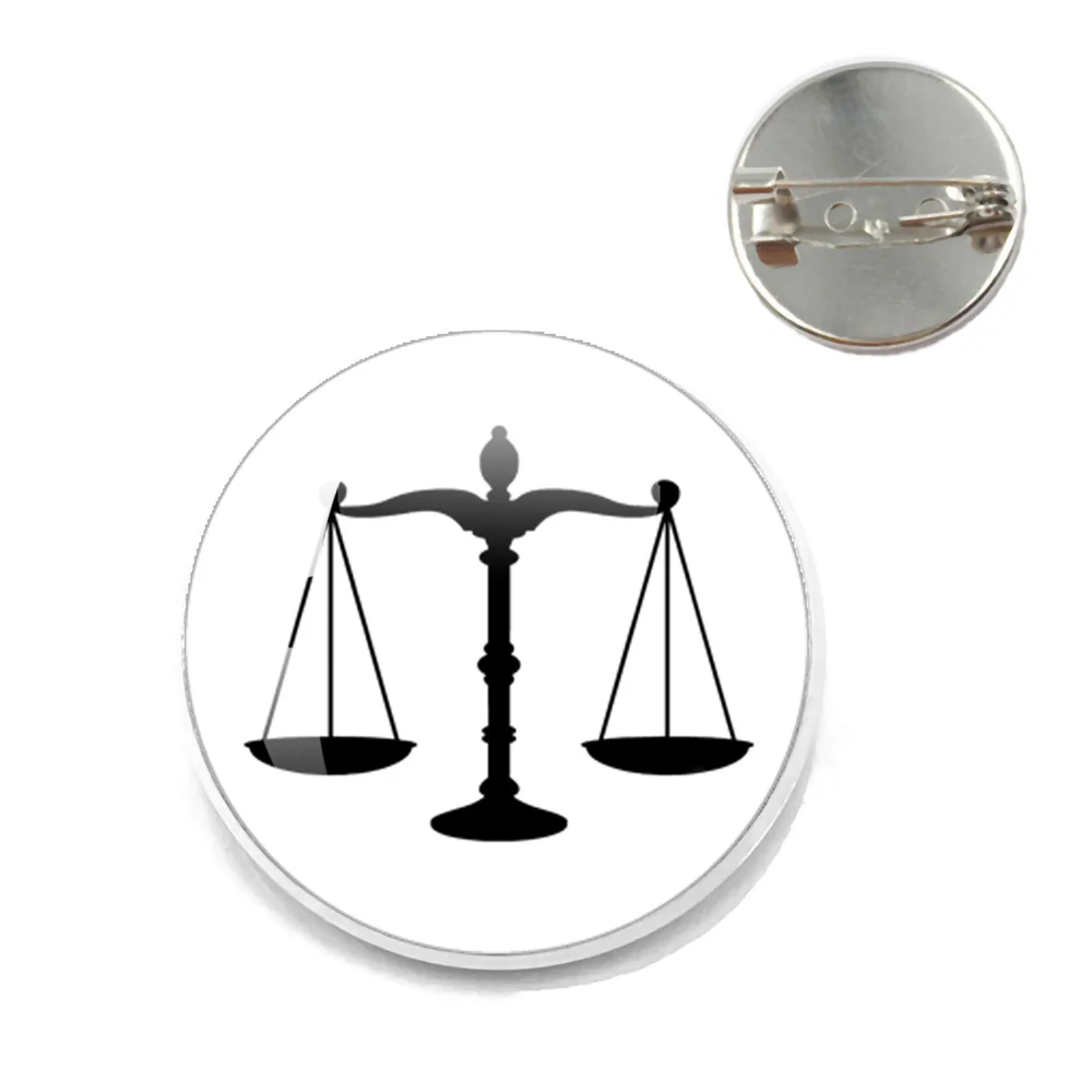 2023 Lawyer Logo Round Brooch，Tianping Justice, Fairness Emblem Icon ...