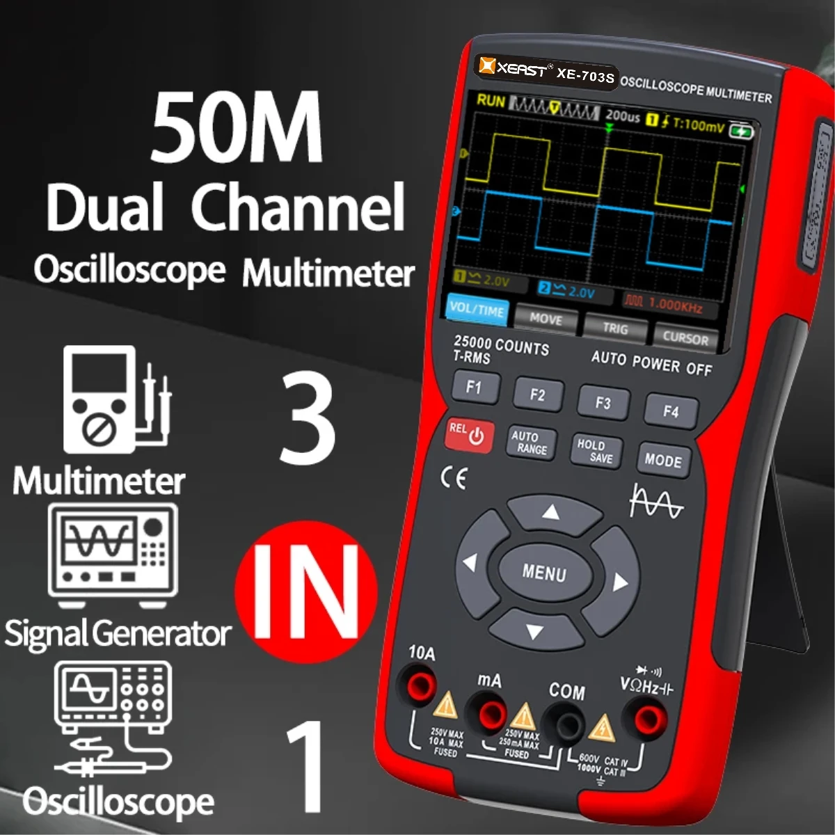 XE703S-3In1-Digital-Multimeter-50MHz-Bandwidth-280MS-Rate-PC-Waveform ...