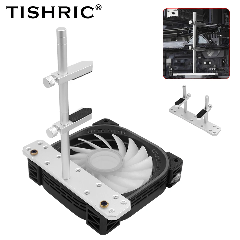 TISHRIC Graphics Card GPU Brace Adjustable Telescopic Rotating Aluminum ...