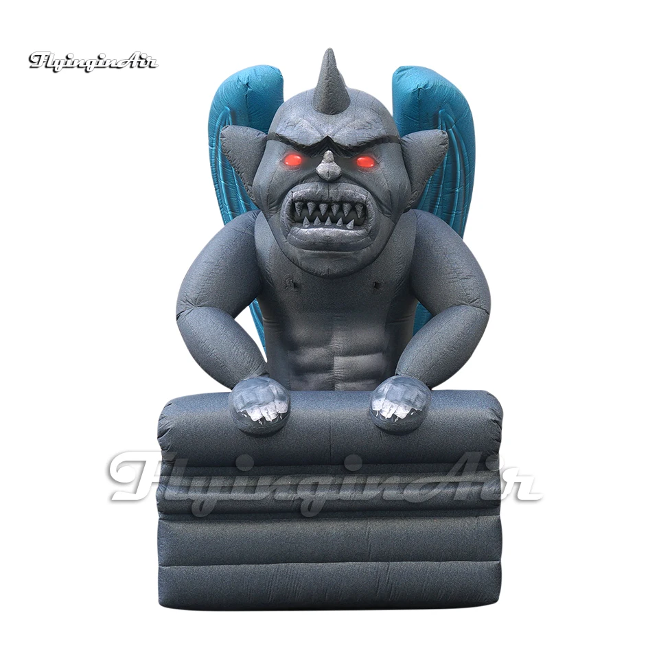 Scary-Inflatable-Gargoyle-Statue-Halloween-Monster-3m-Air-Blow-Up-Devil ...