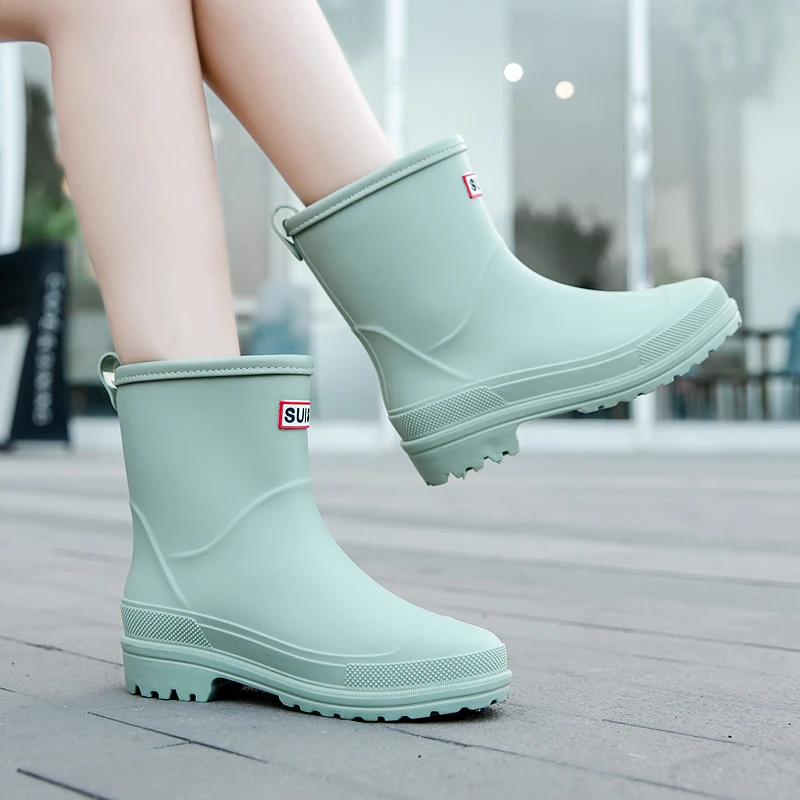 Non-slip Waterproof Footwear Women's Waterproof Rain Boots - Low Cut ...