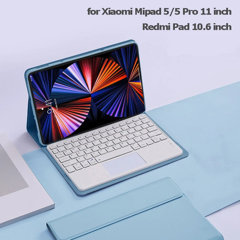 Case For Redmi Pad 10.6 Inch Wireless Keyboard With Led Touchpad ...