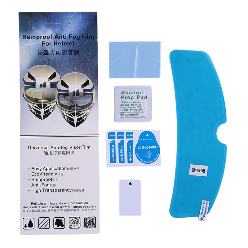 Universal Motorcycle Helmet Optional Clear Rainproof Film Anti Rain ...