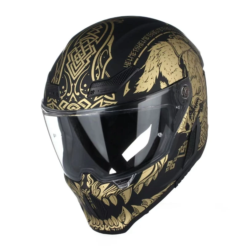 Titanium Matte Grey Motorcycle Helmet Full Helmet with for Cruising ...