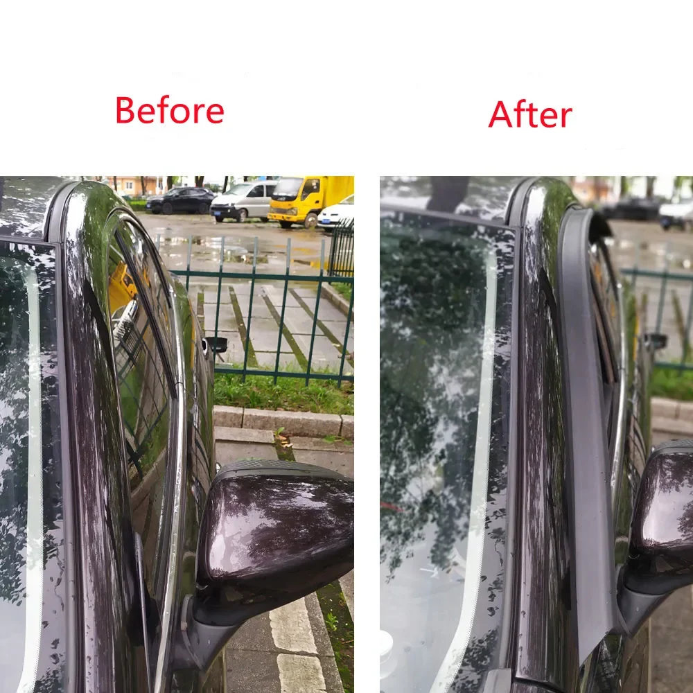 2M DIY Universal Window Weatherstrip for All Car Model Visor Rain Guard ...