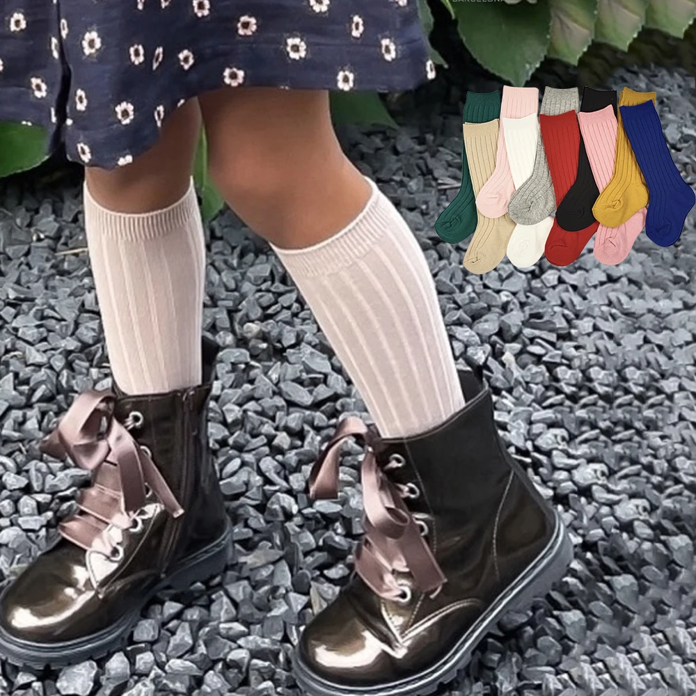 New-Spanish-Baby-Boys-Girls-Knee-High-Long-Socks-Cotton-Breathable ...