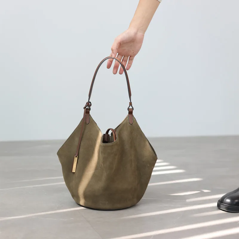 Women-High-Quality-Retro-Shoulder-Bags-First-Layer-Suede-Leather ...